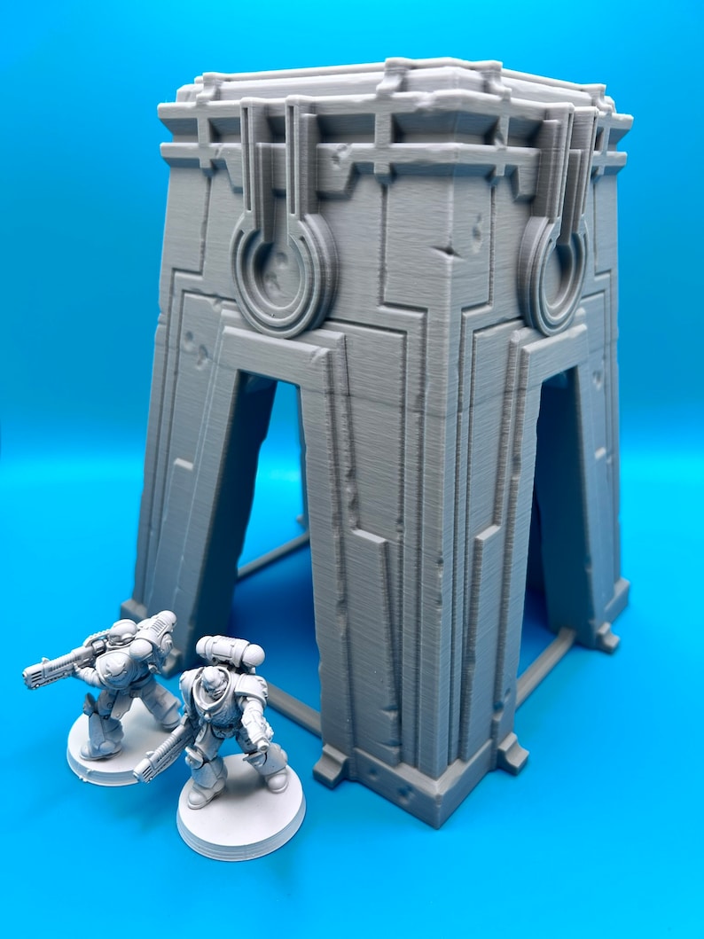 Xenos Alien Wargame Terrain Two Towers 3D Printed Sci-fi Miniature ...