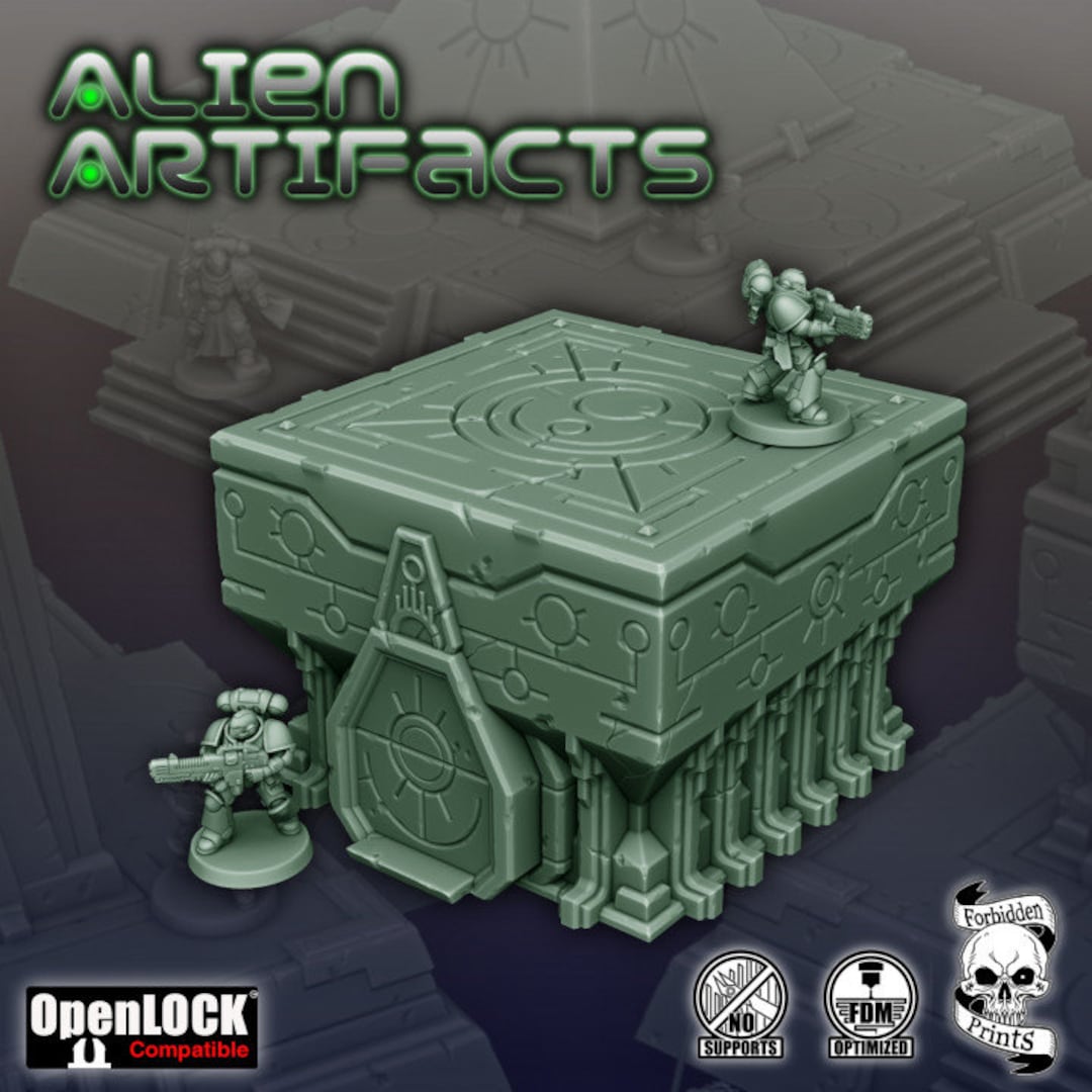 Xenos Alien Wargame Terrain - Small Platform - 3D Printed Sci-fi ...