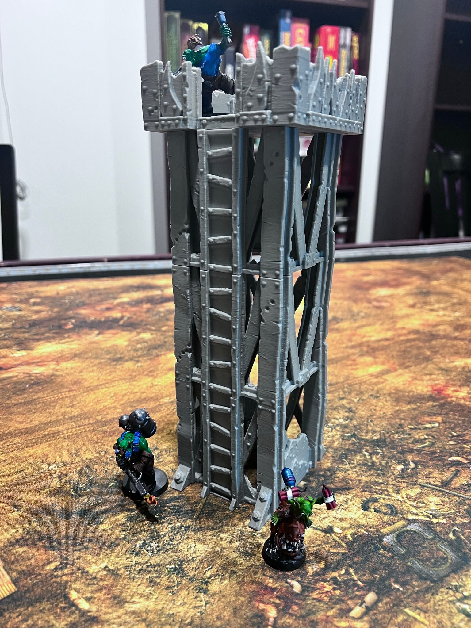 3D Printed Ork Terrain for Tabletop Wargaming Lookout Tower Forbidden ...