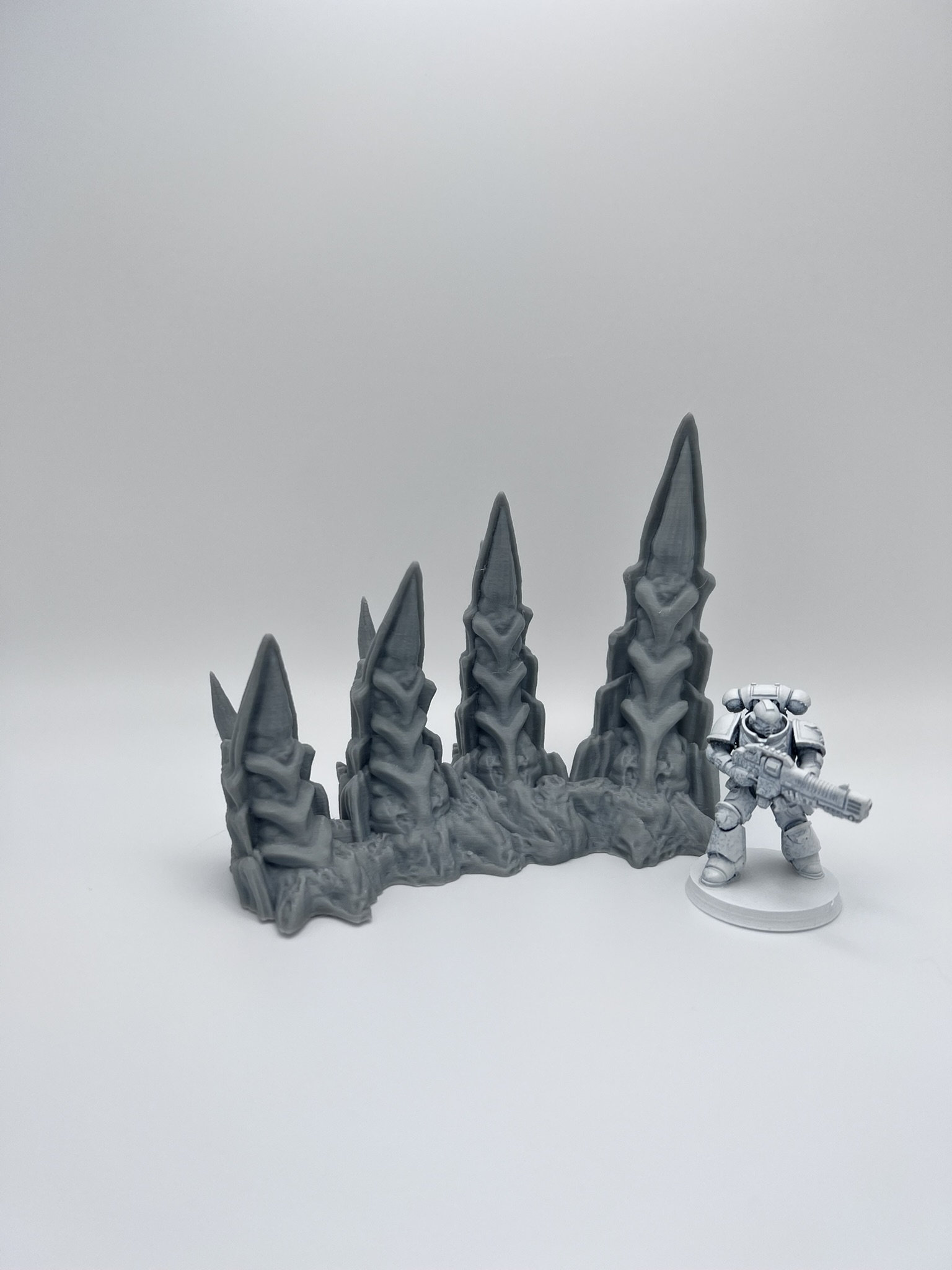 Sci Fi Alien Scenery Terrain the Hive Spikes 3D Printed Wargame ...