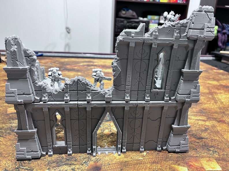 Xenos Alien Sci-fi Ruins Set A 3D Printed Sci-fi Miniature Tabletop ...