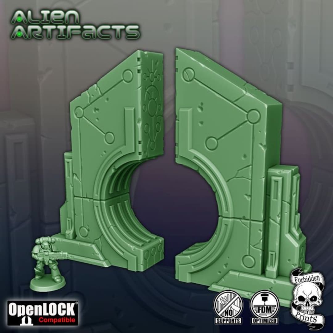 Space Skeleton Terrain 3D Printed - Perfect for Wargaming, Sci-fi ...