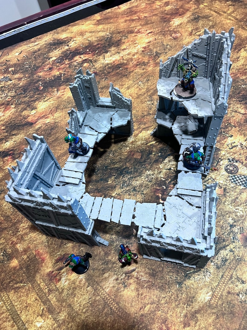 Ork Wargame Terrain 40k Outpost 3D Printed Highly Detailed Orcish ...
