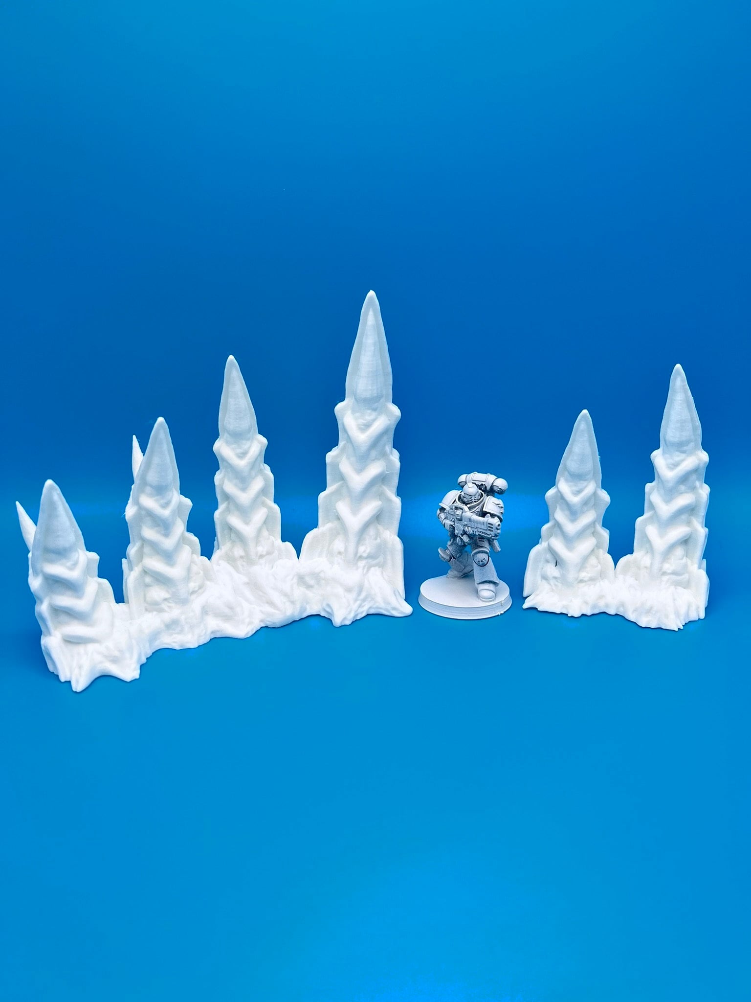 Sci Fi Alien Scenery Terrain the Hive Spikes 3D Printed Wargame ...