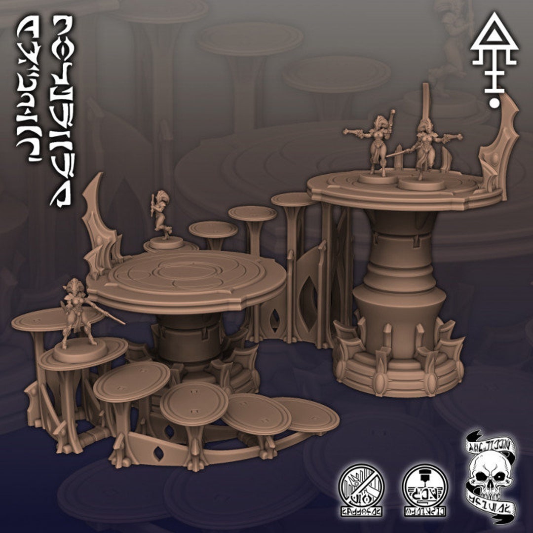 Craftworld Wargame Terrain Set A RPG and Wargame 3d Printed Tabletop ...