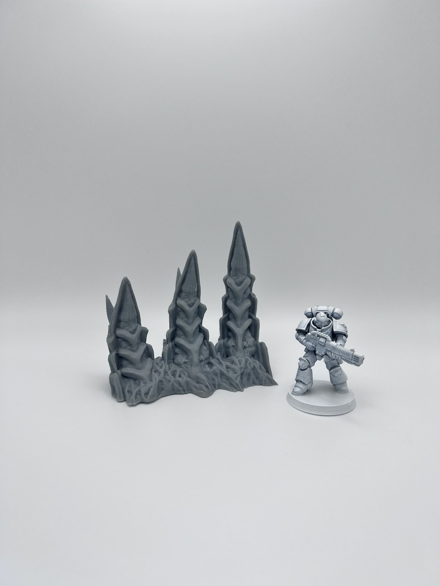 Sci Fi Alien Scenery Terrain the Hive Spikes 3D Printed Wargame ...