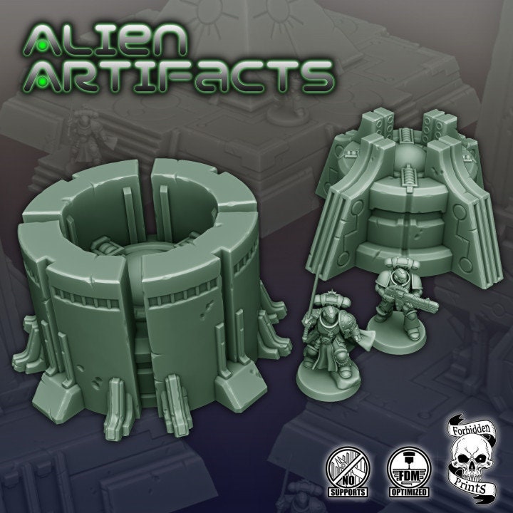 Xenos Alien Wargame Terrain Artifact Generator 3D Printed - Etsy