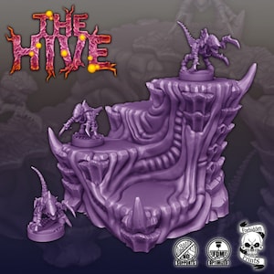 Sci Fi Alien Scenery Terrain Bundle - the Hive 2 - 3D Printed Wargame ...