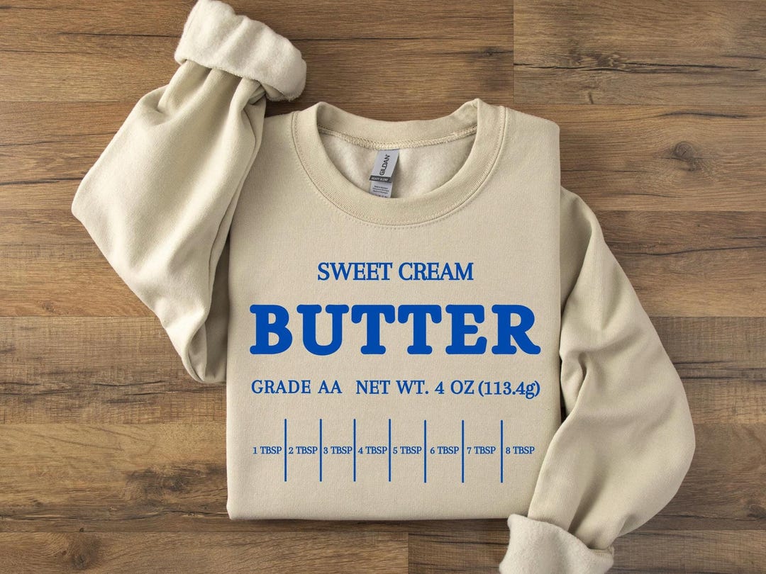 Butter Sweater, Butter Sweatshirt, Butter Unisex Sweater, Sweet Cream ...