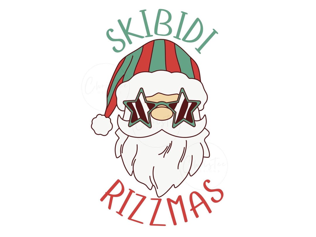 Skibidi Rizzmas Svg Png Santa Svg Skibidi Rizzmas Shirt Svg Skibidi ...