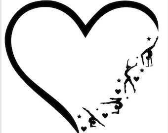Dance SVG PNG Heart Dancer Svg Png Outline Dancer Svg Png Dance Mom Svg ...