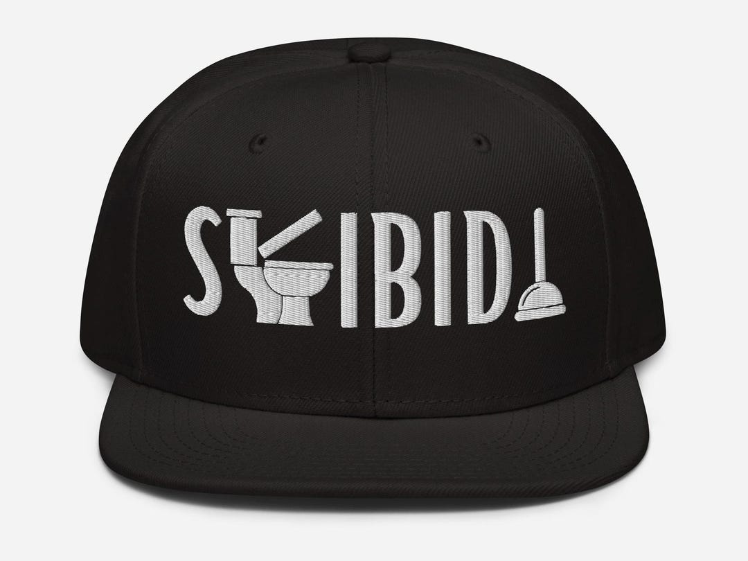 Skibidi Hat Skibidi Snapback Hat Skibidi Toilet Hat Funny Gen Alpha ...