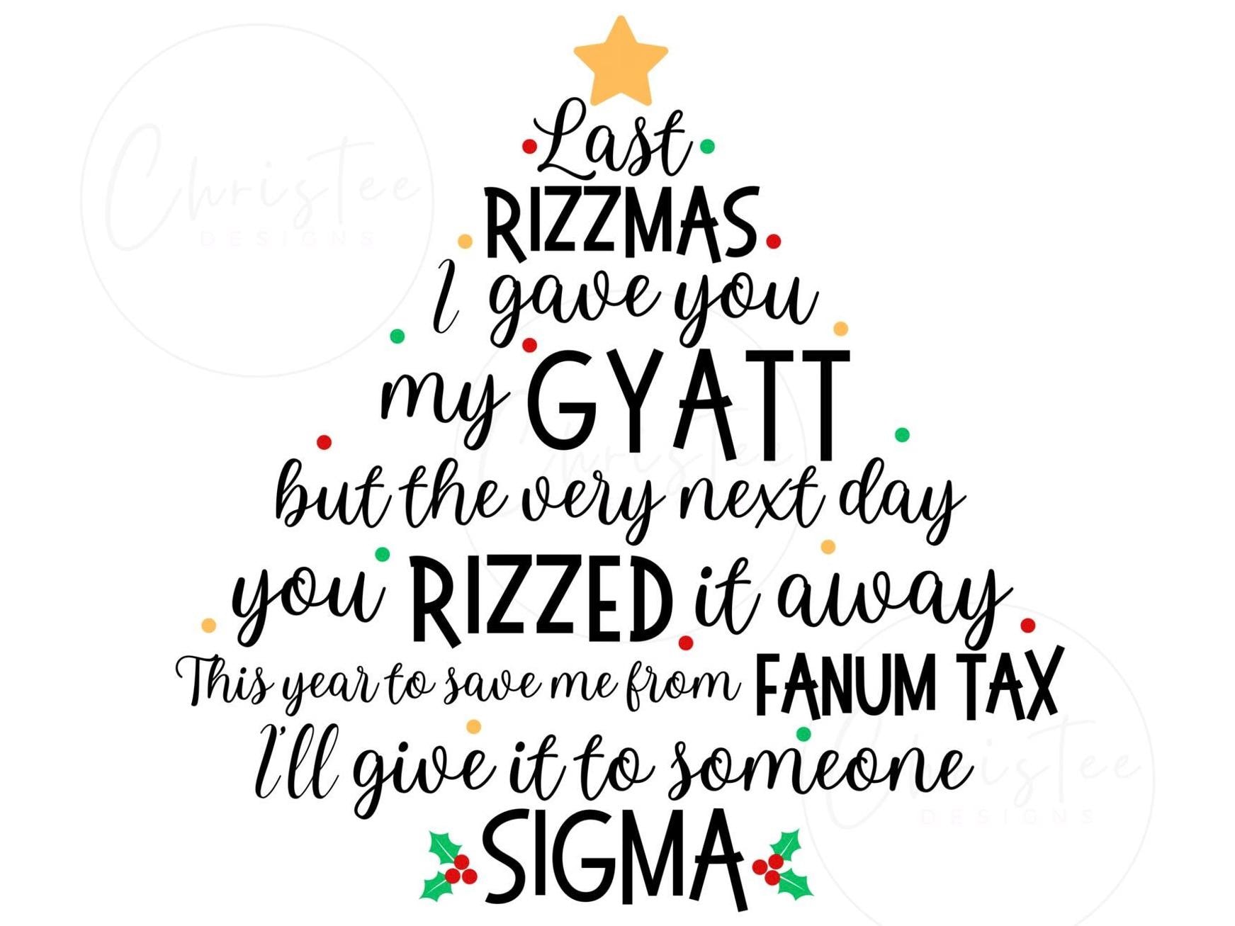 Last Rizzmas Svg Png Skibidi Rizzmas Svg Png Last Rizzmas I Gave You My ...