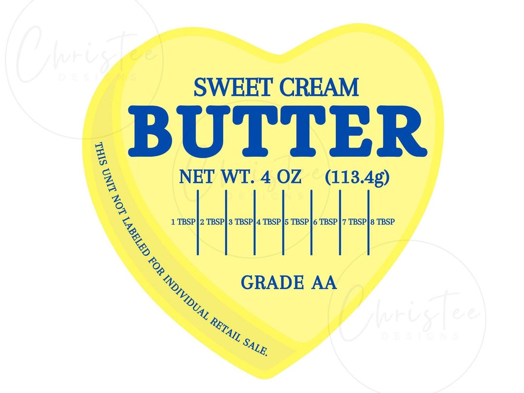 Butter Conversation Heart Svg, Butter Png, Sweet Cream Butter Svg ...