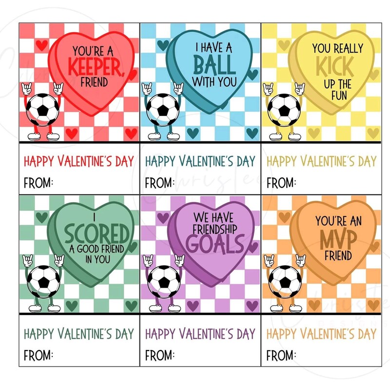 Soccer Valentine - Etsy