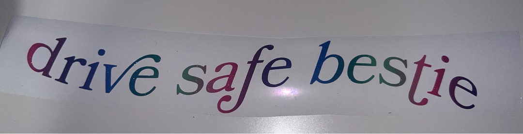 Drive Safe Bestie Decal - Etsy