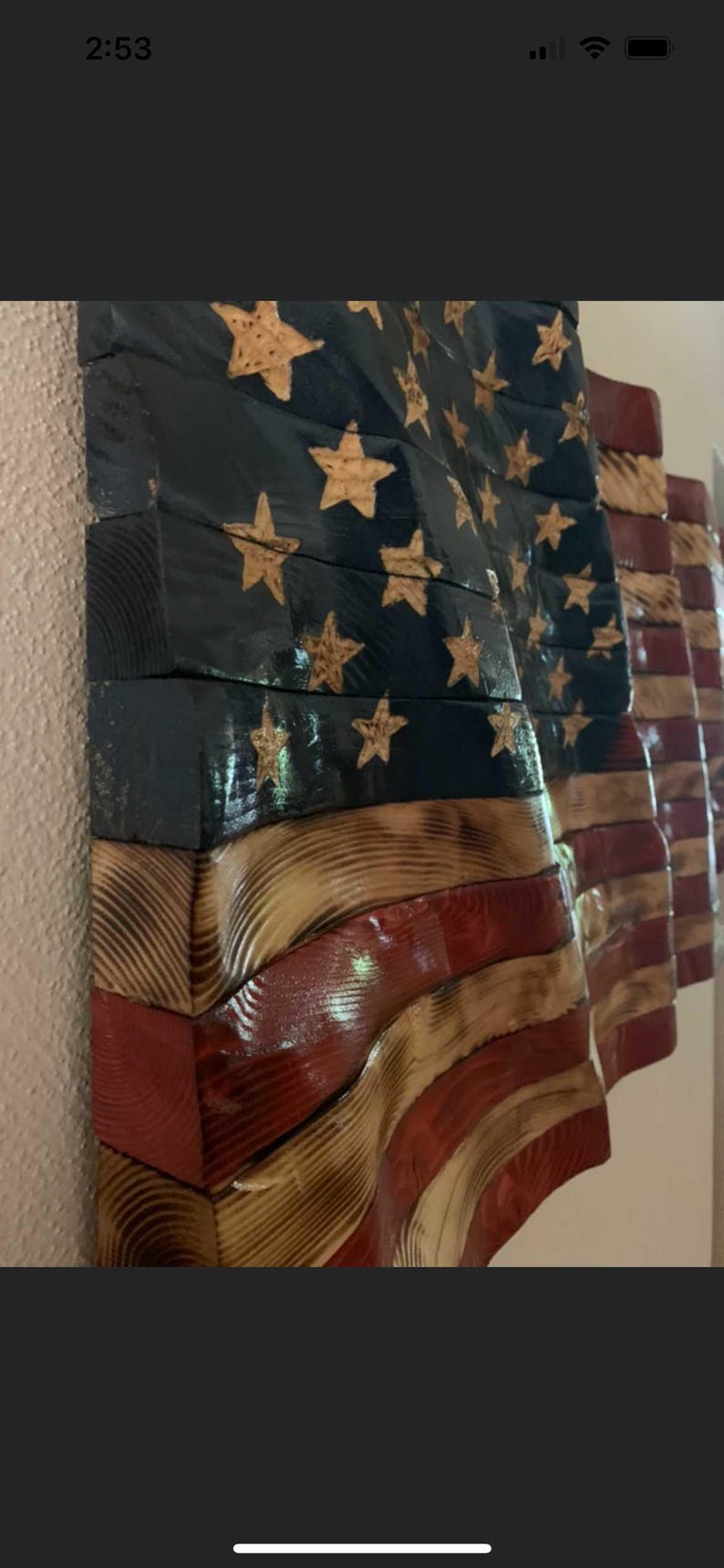 Wavy US Flag - Etsy
