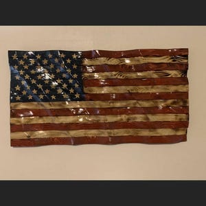 Wavy US Flag - Etsy
