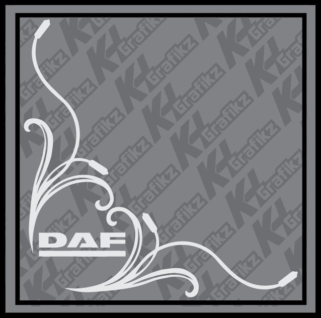 DAF Lorry Window Decal Sticker - Etsy UK