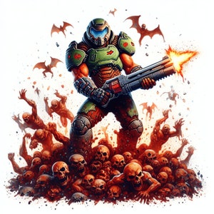 Doom Slayer Png - Etsy