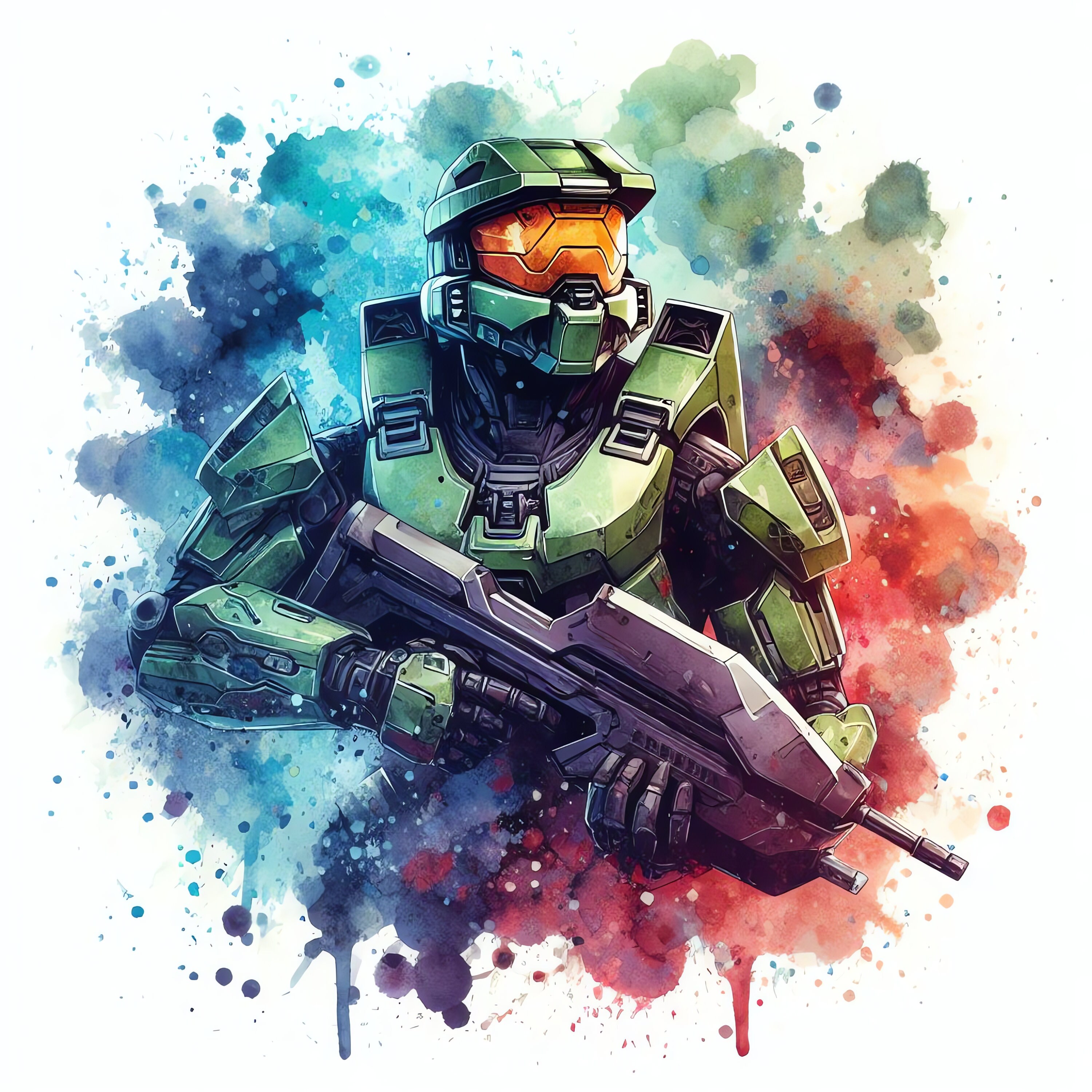 Master Chief Marine PNG Digital Download Game Room Decor, DTG ...