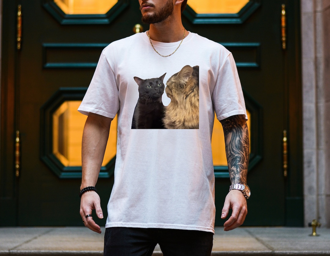 Funny Space Out Cat Meme Unisex Softstyle T-shirt - Etsy