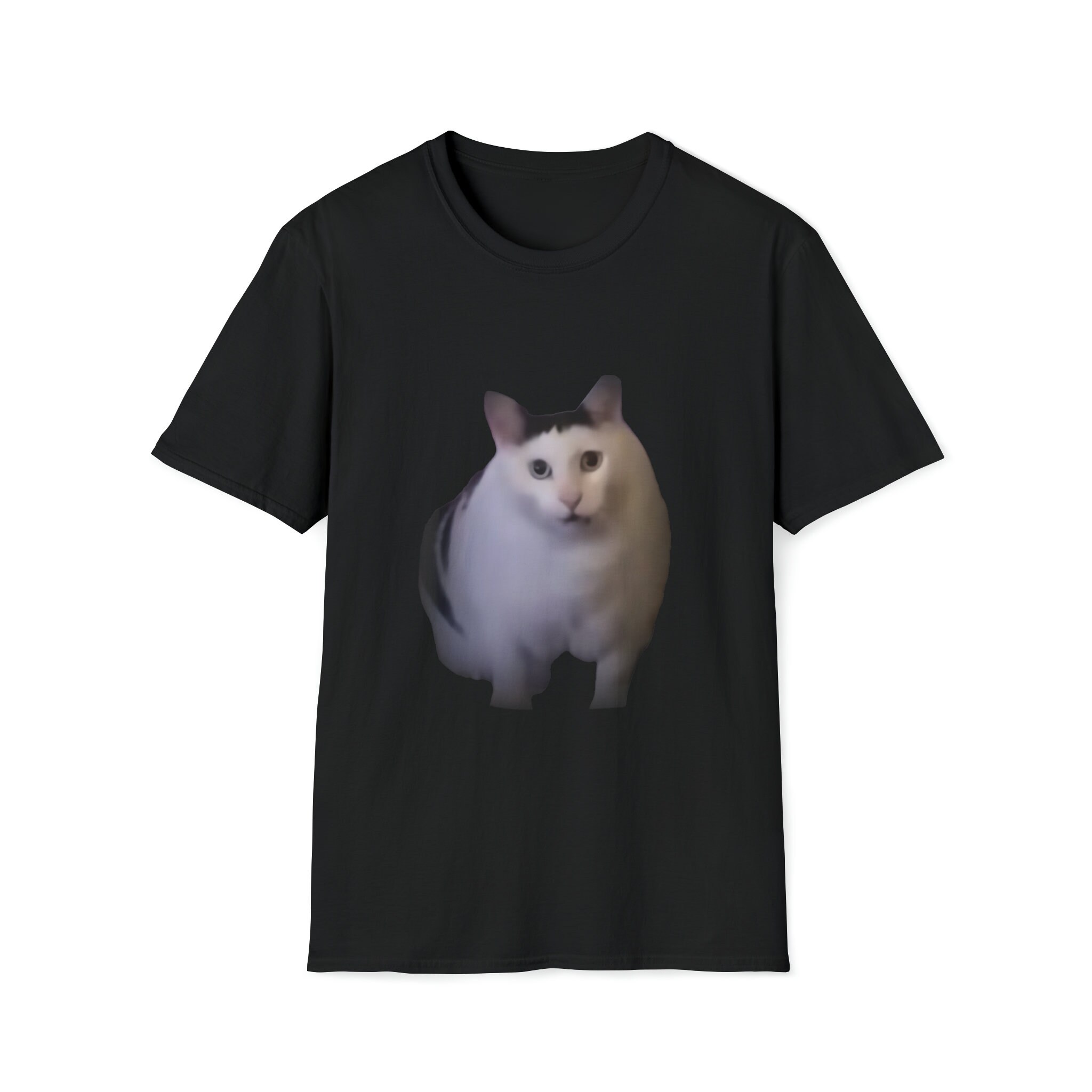 Funny HUH Cat Fade Tshirt Meme Tiktok and Instagram Chonky - Etsy