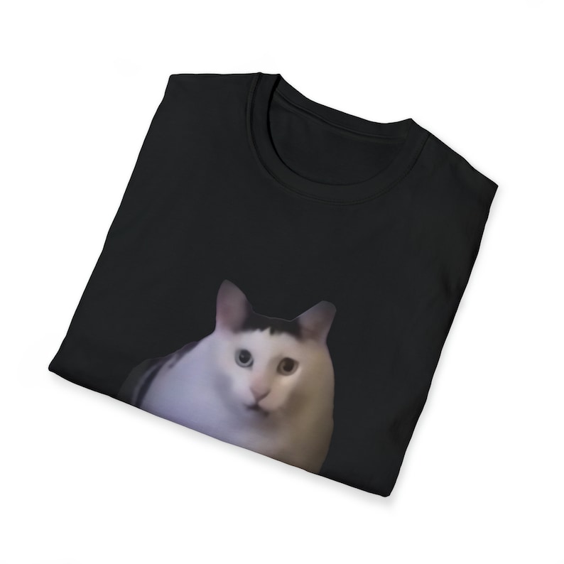 Funny HUH Cat Fade Tshirt Meme Tiktok and Instagram Chonky - Etsy