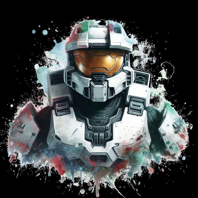 Sci-fi Space Marine Spartan PNG Digital Download Game Room Decor, DTG ...