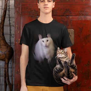 Funny HUH Cat Fade Tshirt Meme, Tiktok and Instagram Chonky Katze T ...