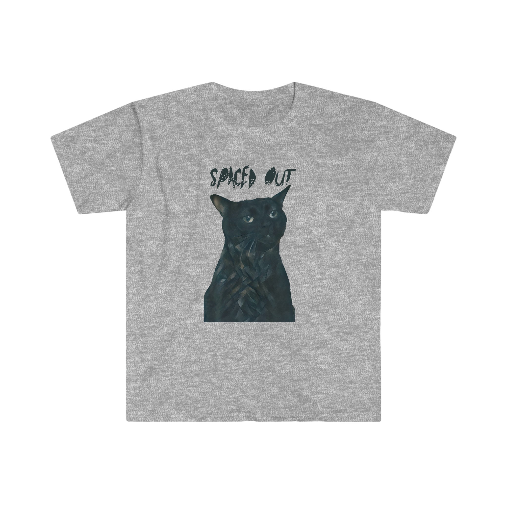 Cat Tshirt Unisex Spaced Out Cat Meme Instagram Social Media - Etsy