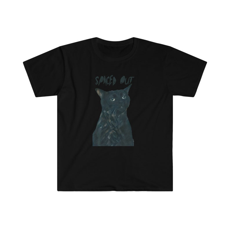 Cat Tshirt Unisex Spaced Out Cat Meme Instagram Social Media - Etsy