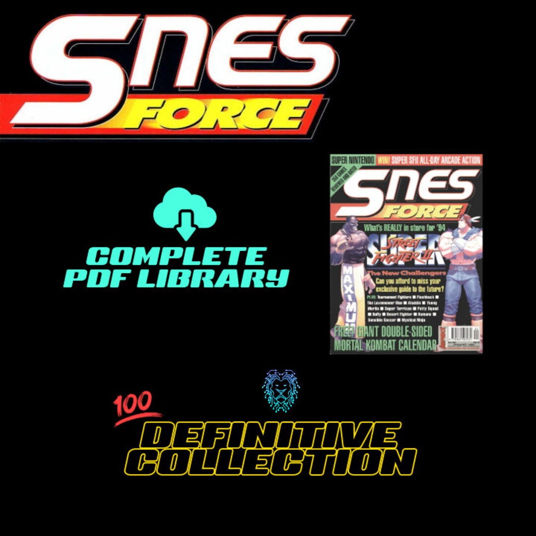 SNES Force Magazine Issues 1-10 1993 to 1994 PDF Collection - Etsy