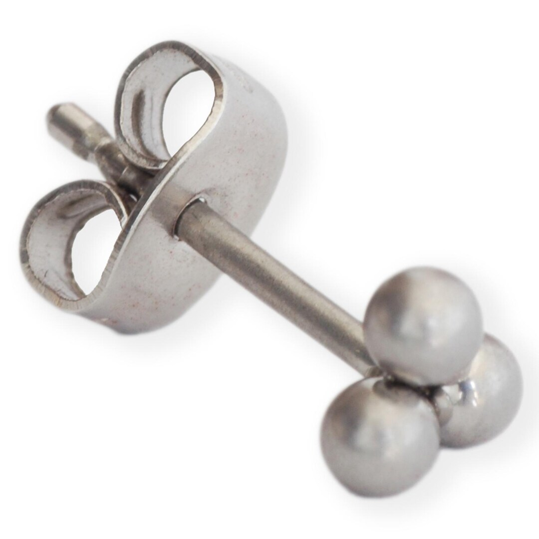 Kirsten Sander Stainless Steel Cluster SINGLE Stud Earring - Etsy