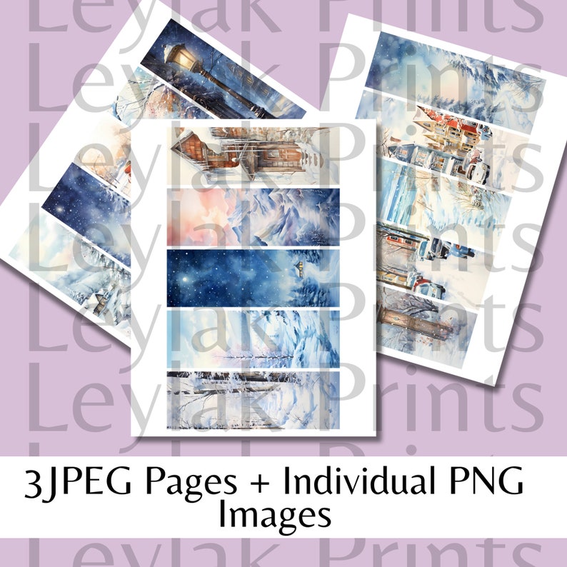 Winter Themed Printable Bookmarks, 15 Printable Bookmarks, 10 Bonus ...