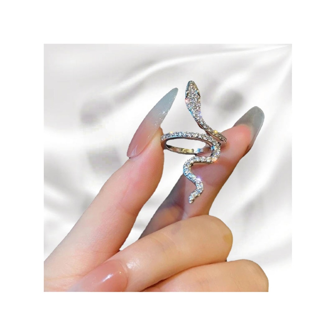 Adjustable Snake Ring, Spiral Ring, Vintage Snake Ring, 925 Sterling ...