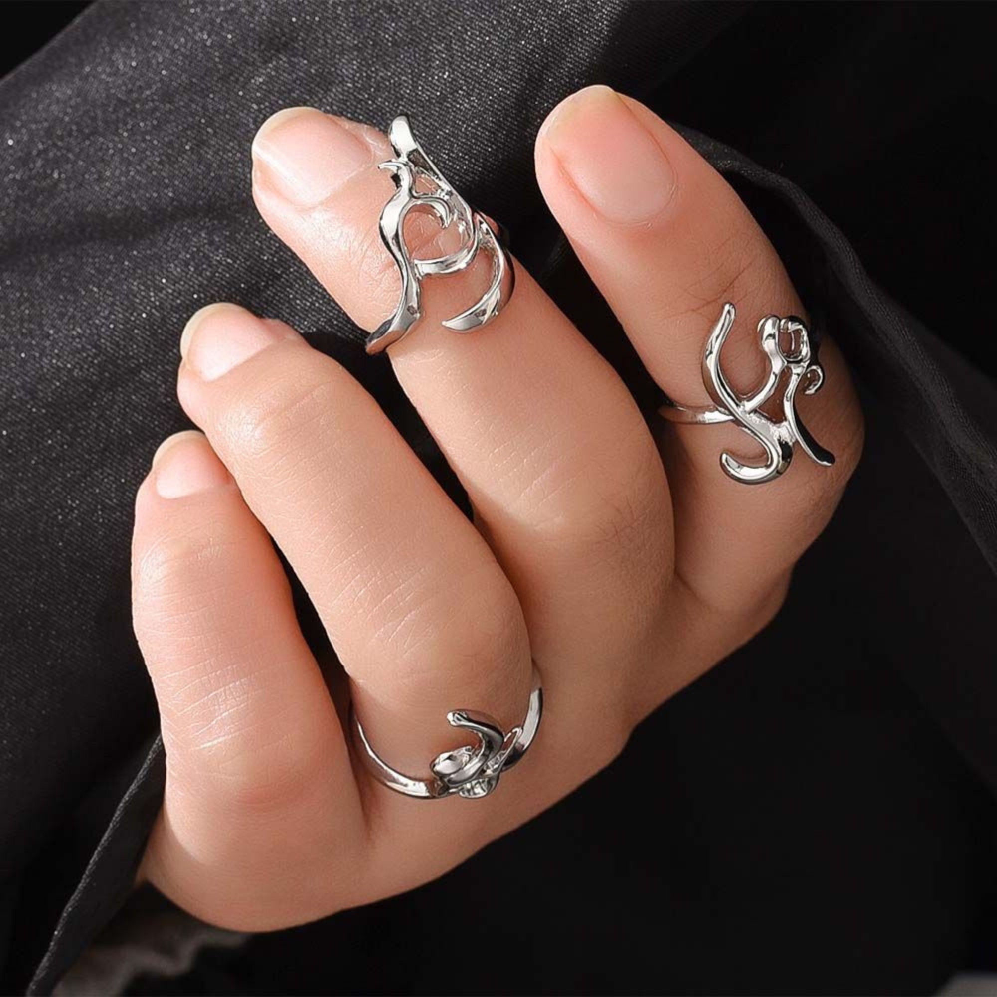 Handmade Blade Fingertip Rings, Fingertip Ring Adjustable, Fingertip ...