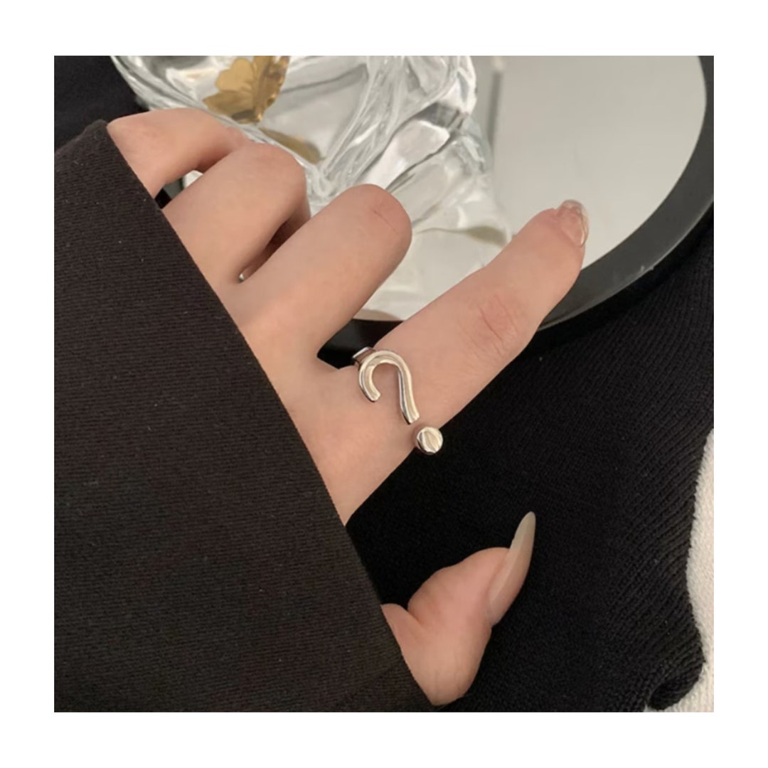 Gothic Question Mark Ring Hip Hop Ring Adjustable Ring - Etsy