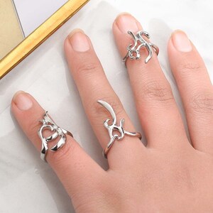 Handmade Blade Fingertip Rings, Fingertip Ring Adjustable, Fingertip ...