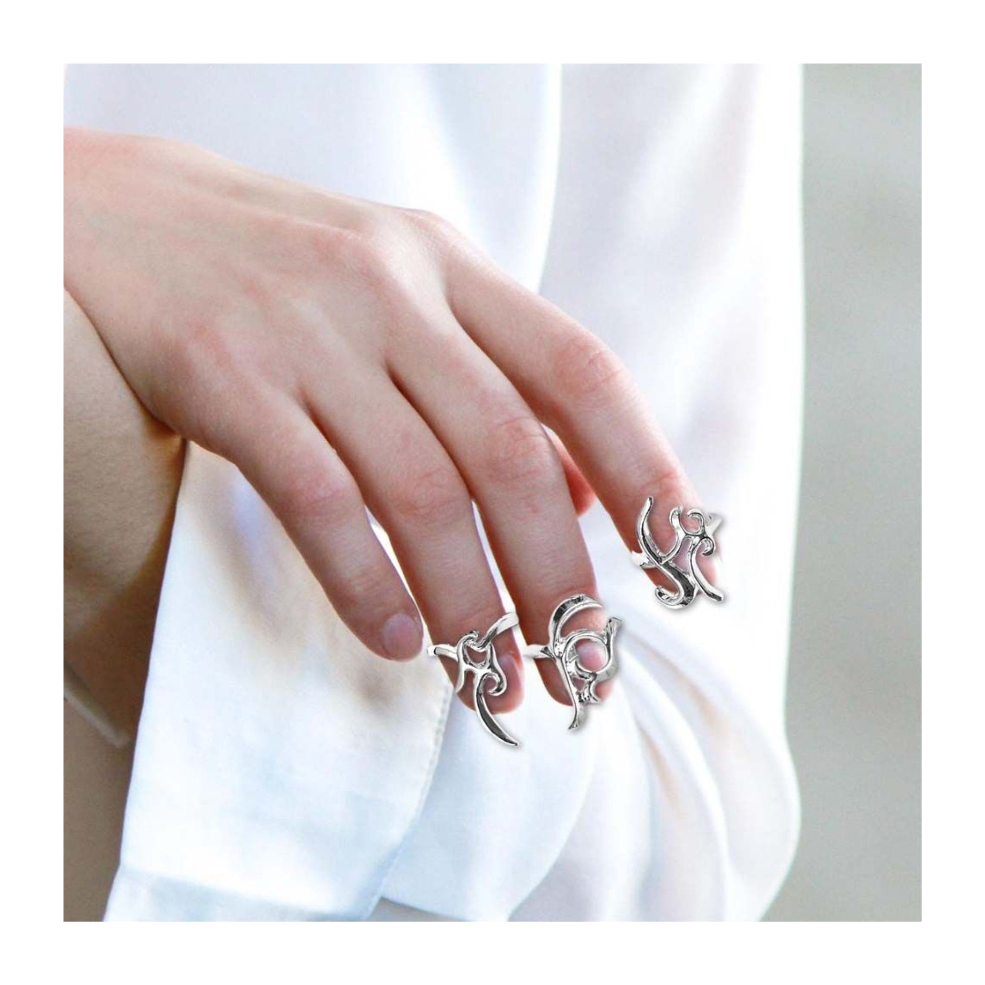 Handmade Blade Fingertip Rings, Fingertip Ring Adjustable, Fingertip ...