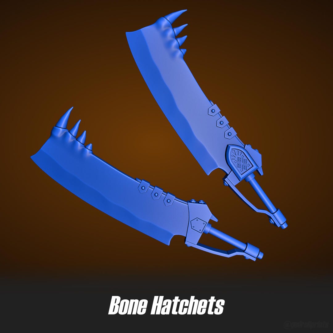 Bone Hatchets | Monster Hunter | Cosplay | Replica - Etsy