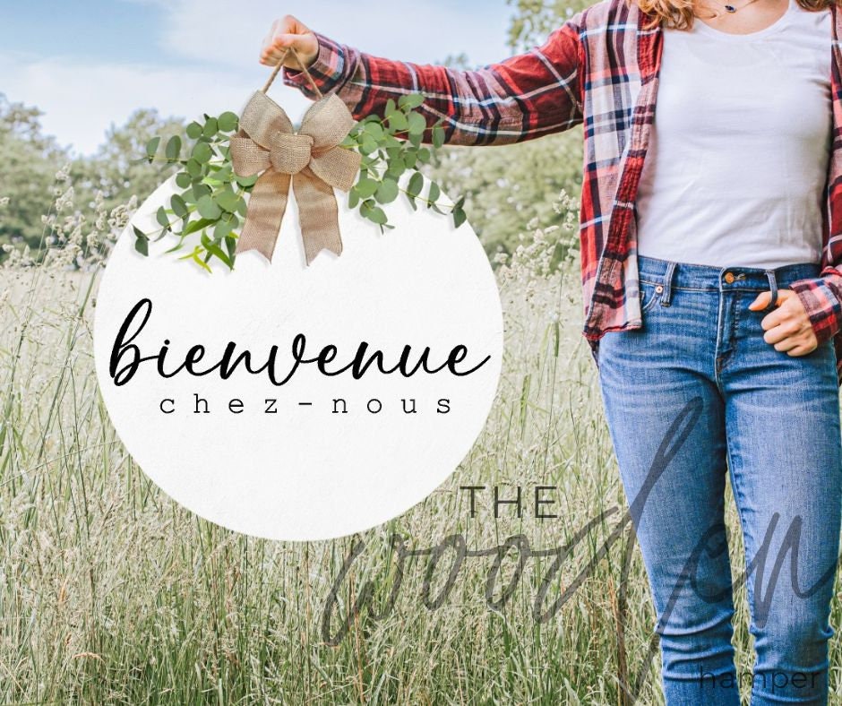 Bienvenue Chez-nous Digital Design French Svg French Digital Design ...