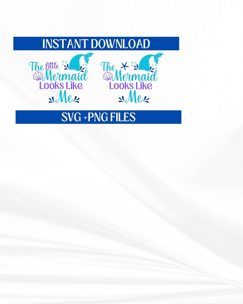 The Little Mermaid Looks Like Me SVG File, PNG File, Cut File, Circut ...