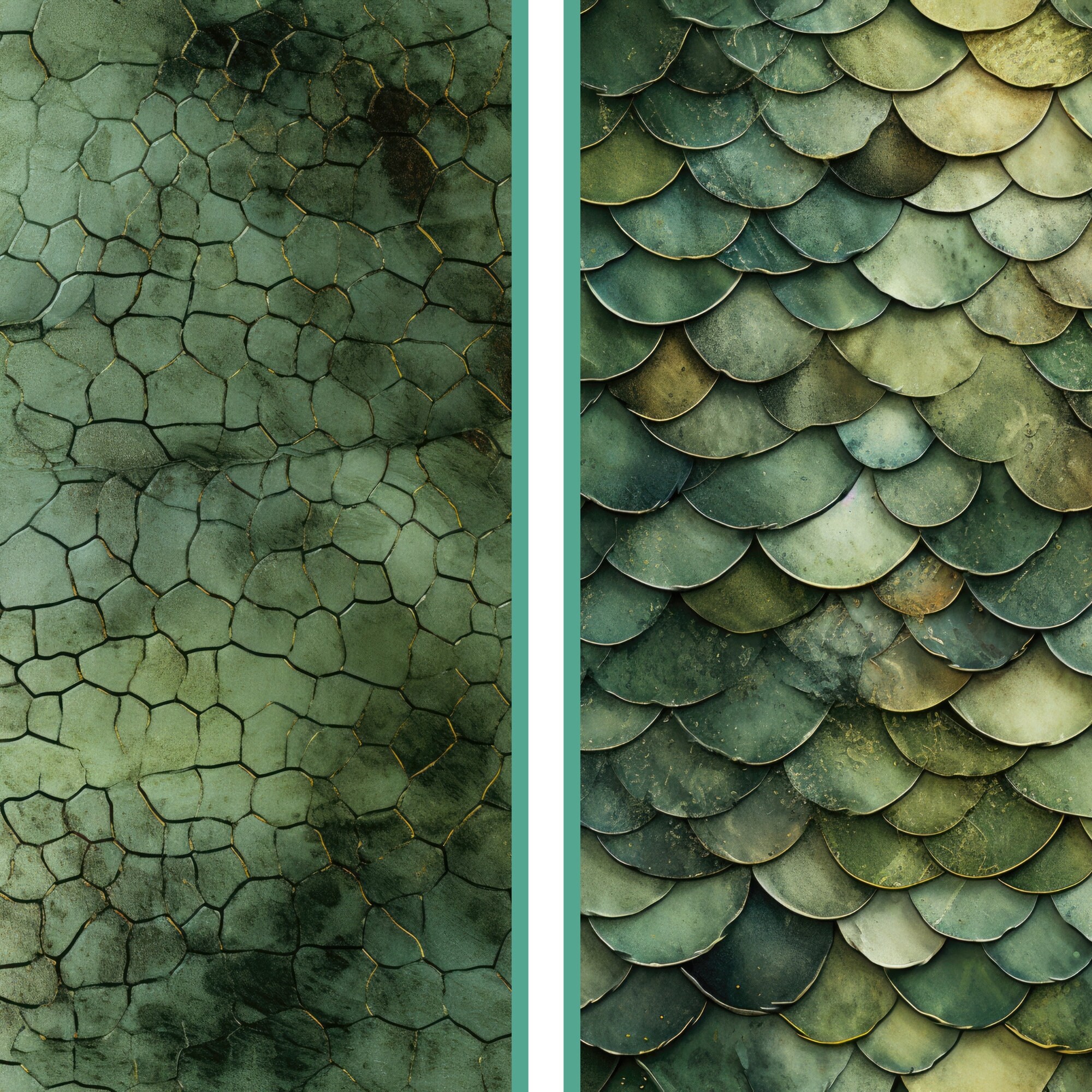 Chromatic Dragons Scales Bundle, Digital Paper, Rugged Chromatic Dragon ...