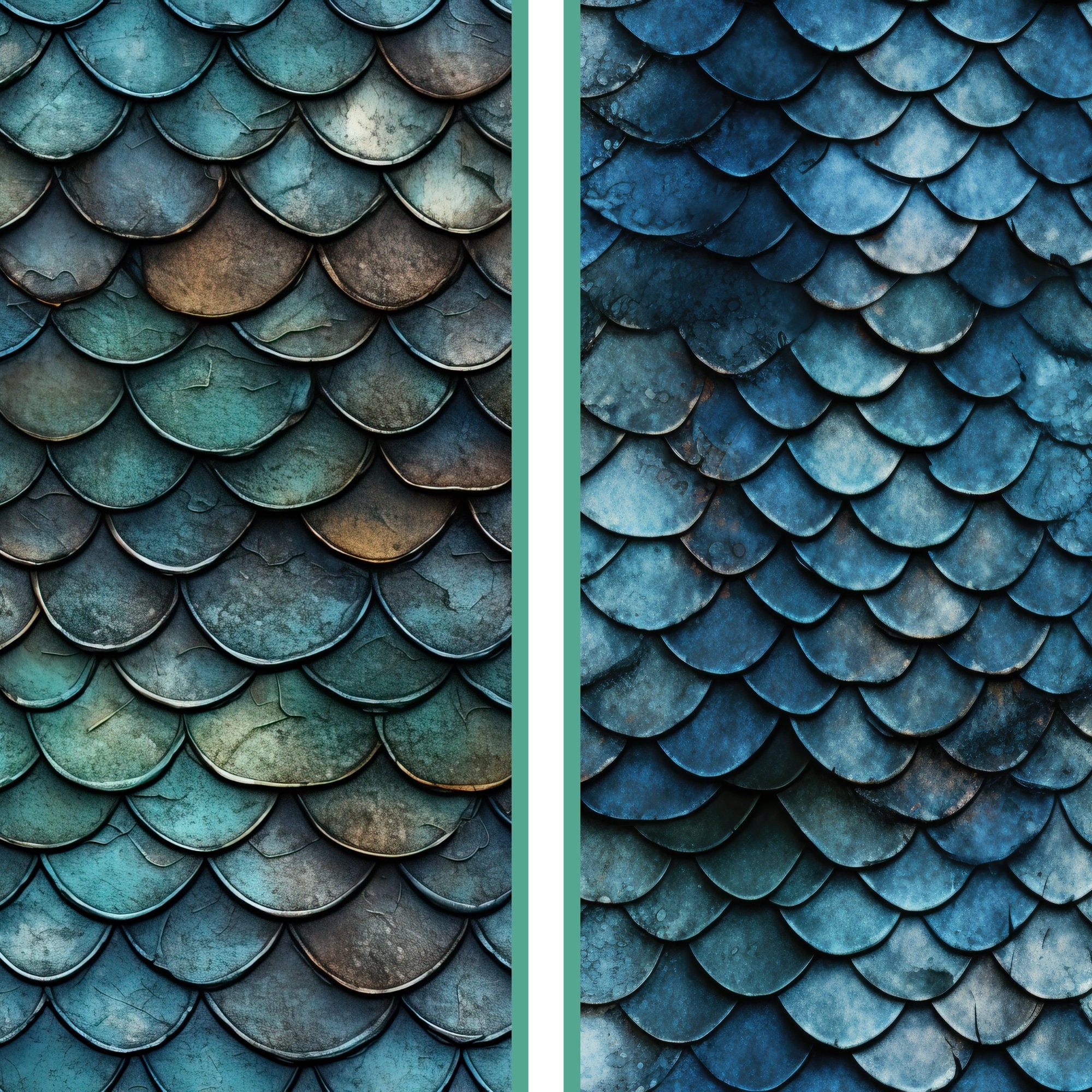 Blue Dragons Scales Graphic Pack, Digital Paper, Digital Scrapbooking ...