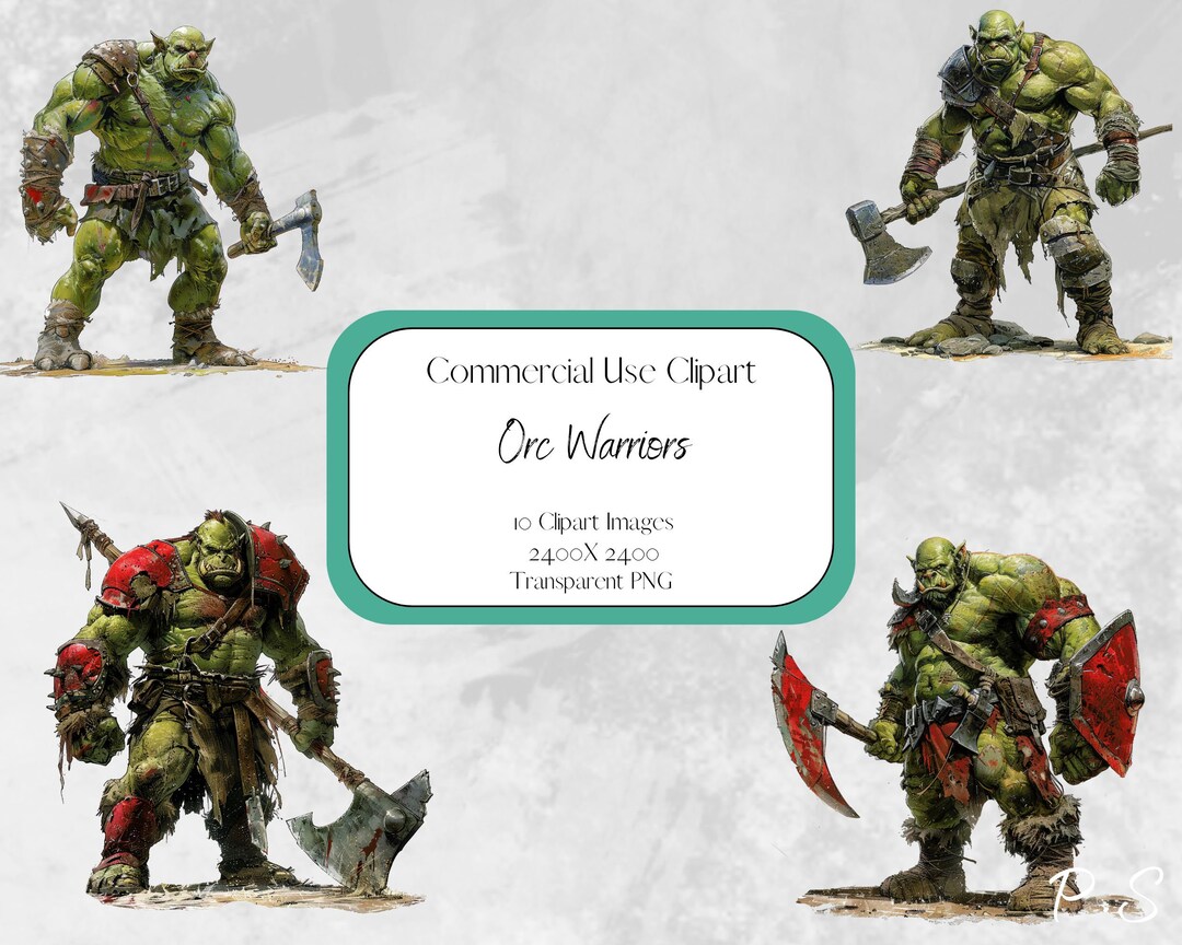 Orc Warriors Clipart Orc Roleplaying Clipart, Transparent in PNG Format ...