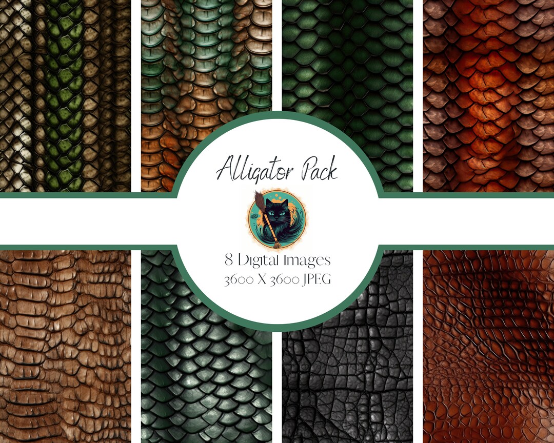 Alligator Graphics Pack Digital Paper Digital Scrapbooking - Etsy