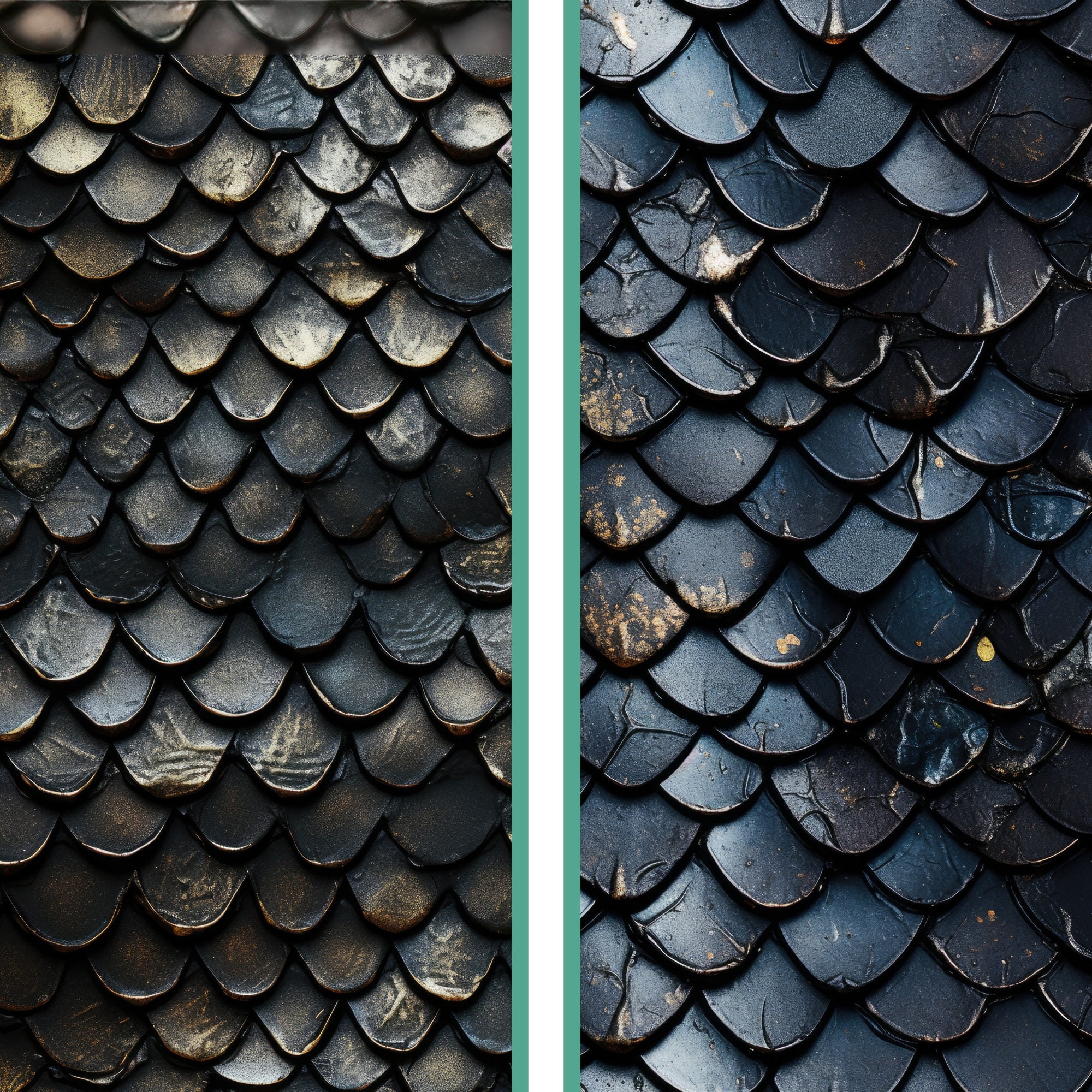 Black Dragons Scales Digital Paper, Rugged Black Dragon Scales and Hide ...