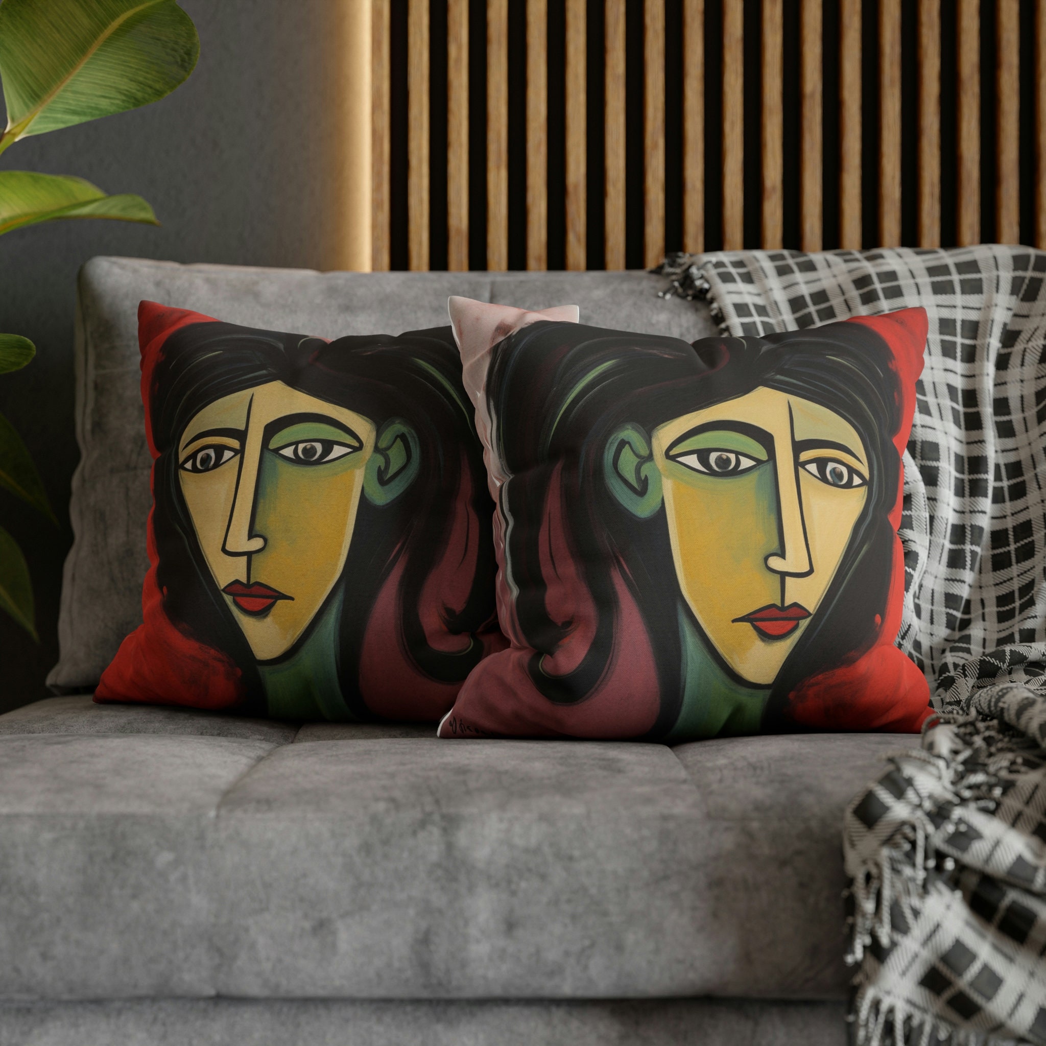Portrait Pillow Covers, Picasso Pillow Case, Minimalist Decorative ...