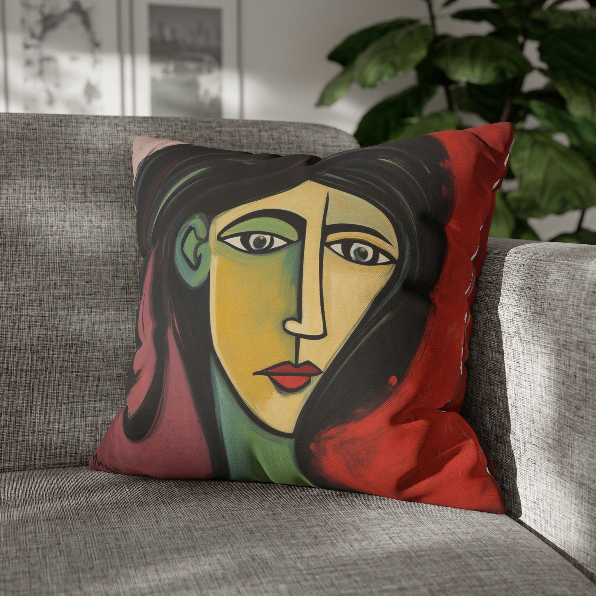 Portrait Pillow Covers, Picasso Pillow Case, Minimalist Decorative ...